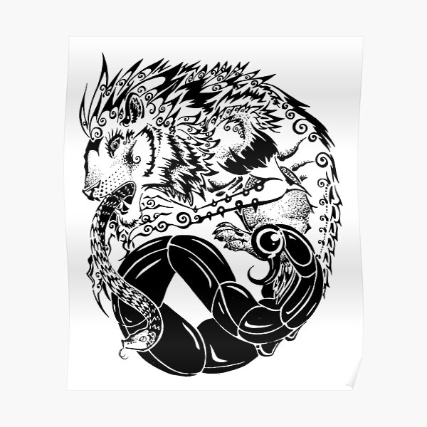 "Manticore" Poster for Sale by PeregreneFalcon | Redbubble