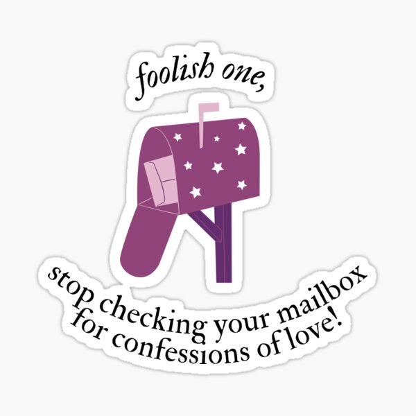"FOOLISH ONE LYRICS" Sticker for Sale by discoes | Redbubble