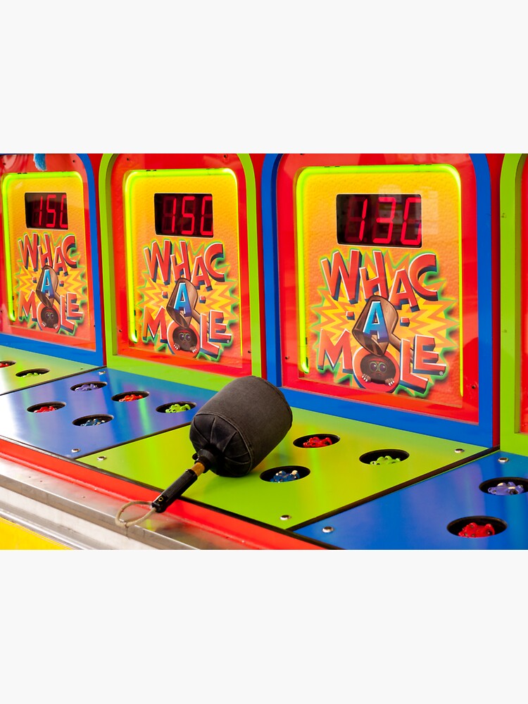 "Whac A Mole Arcade Game" Sticker for Sale by raetucker | Redbubble