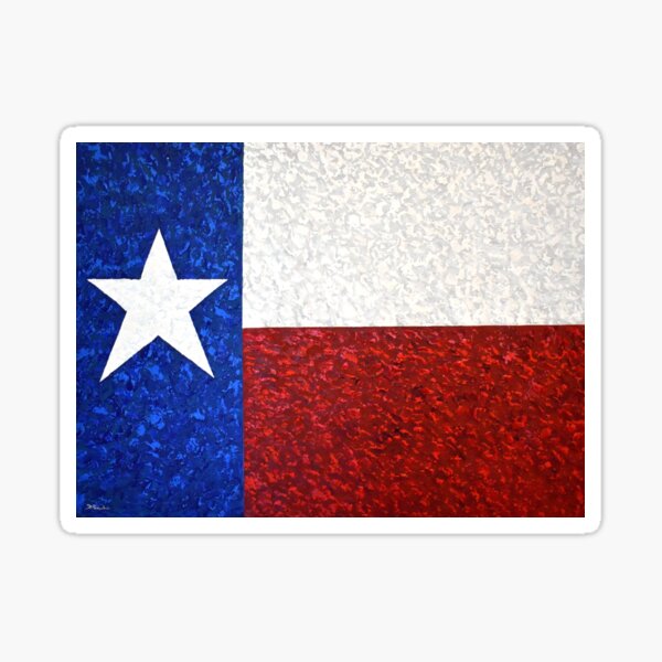"TEXAS FLAG" Sticker for Sale by artebydany | Redbubble