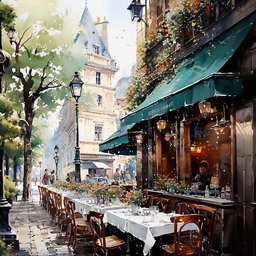 "Dining in Paris" Poster for Sale by DigitiDaydreams | Redbubble