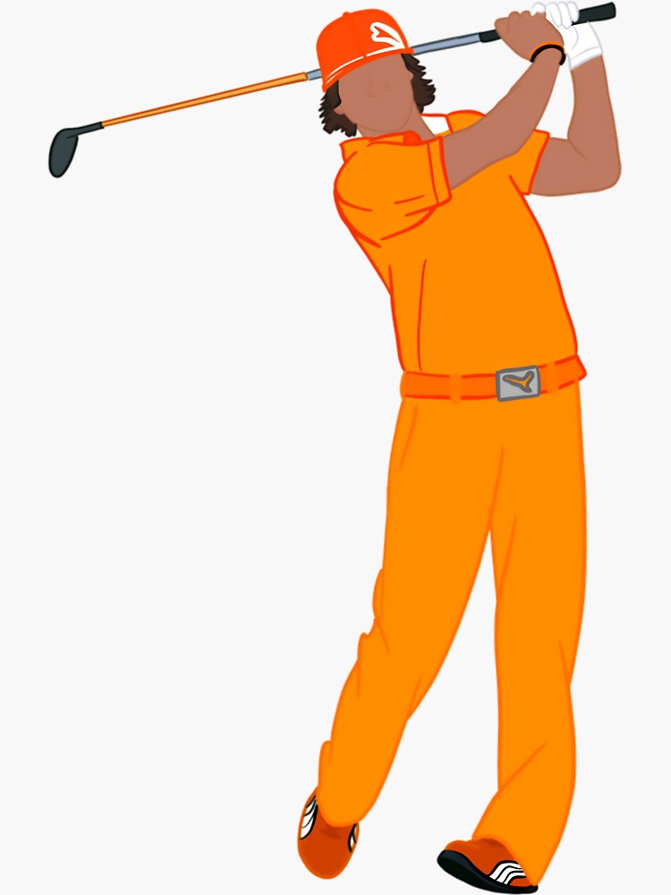 "Rickie Fowler Signature Orange " Sticker for Sale by wkilyngm16 ...