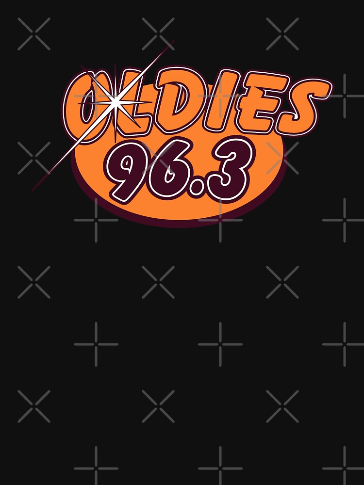 "Oldies 96.3 - Nashville Radio Station Vintage Logo" T-shirt by 90s ...