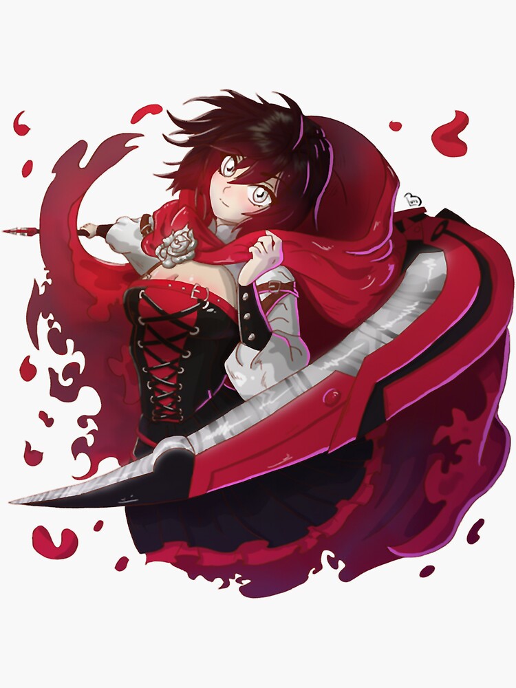 "RWBY - Ruby Rose" Sticker for Sale by sutton-sorenson | Redbubble