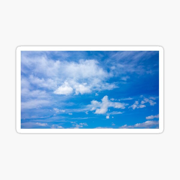 "Clear sky!" Sticker for Sale by seunghus | Redbubble