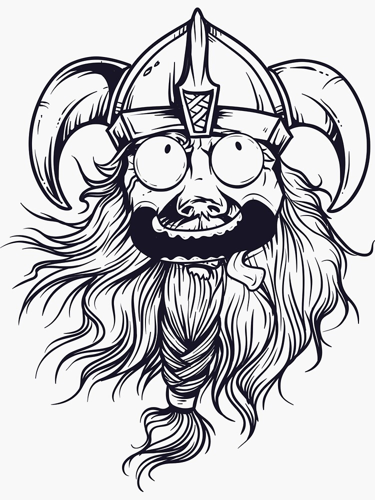 "CRAZY VIKING - Bearded Odin Viking Or Bearded Funny Viking Shirt ...