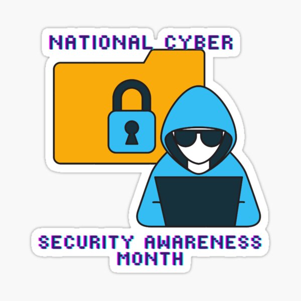 "National cyber security awareness month" Sticker for Sale by ...