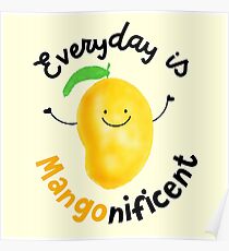 Funny Pun: Everyday is Mangonificent - Food Humor - Mango | Cute puns ...