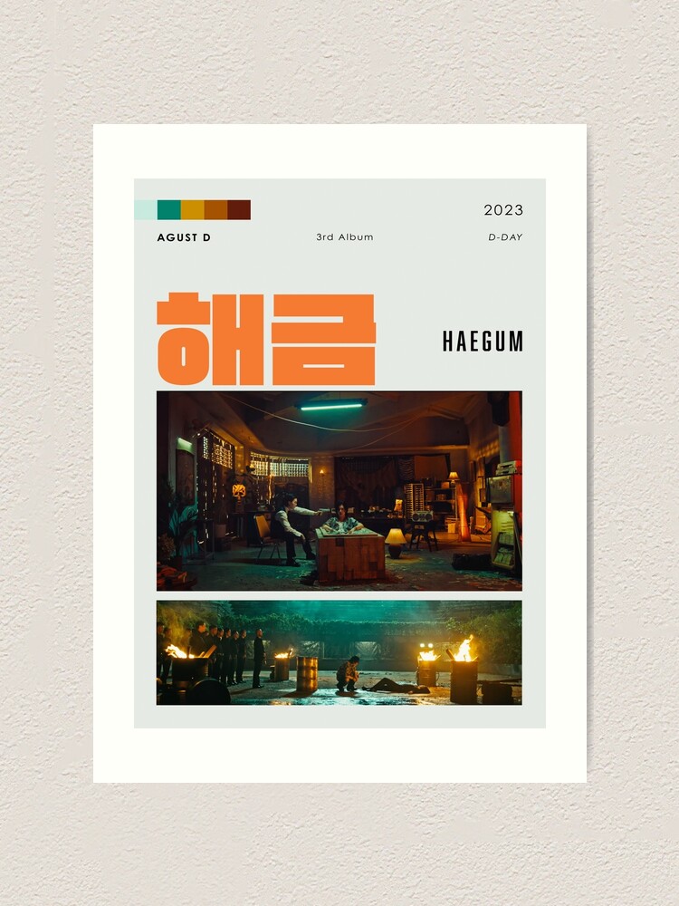 "Haegum, AgustD Suga BTS Inspired Poster" Art Print for Sale by uhgood-95 | Redbubble