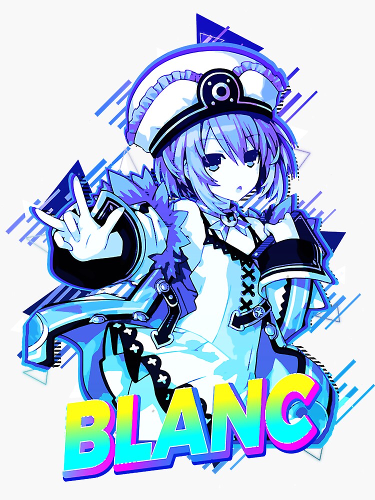 "Blanc Hyperdimension Neptunia" Sticker for Sale by GiftsDesignIT1 ...