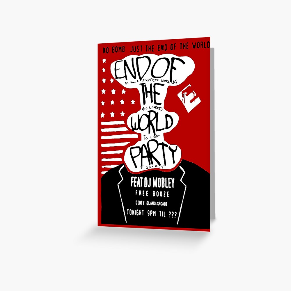 "Mr. Robot - End of the World Party Poster Artwork " Greeting Card for ...