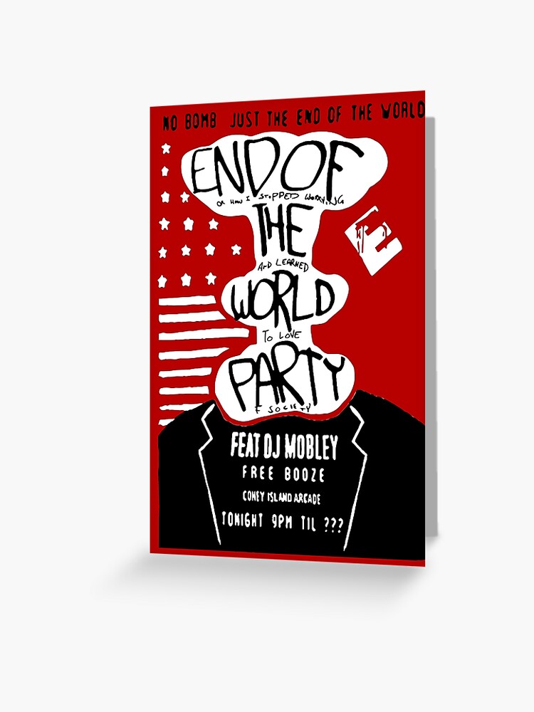 "Mr. Robot - End of the World Party Poster Artwork " Greeting Card for ...