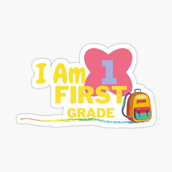 "Hello first Grade" Sticker for Sale by FagfaArtist | Redbubble