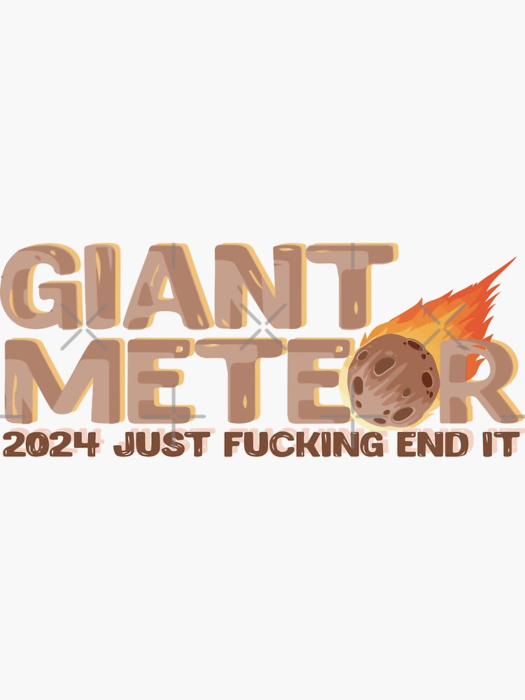 "Giant Meteor" Sticker for Sale by remerasnerdas | Redbubble
