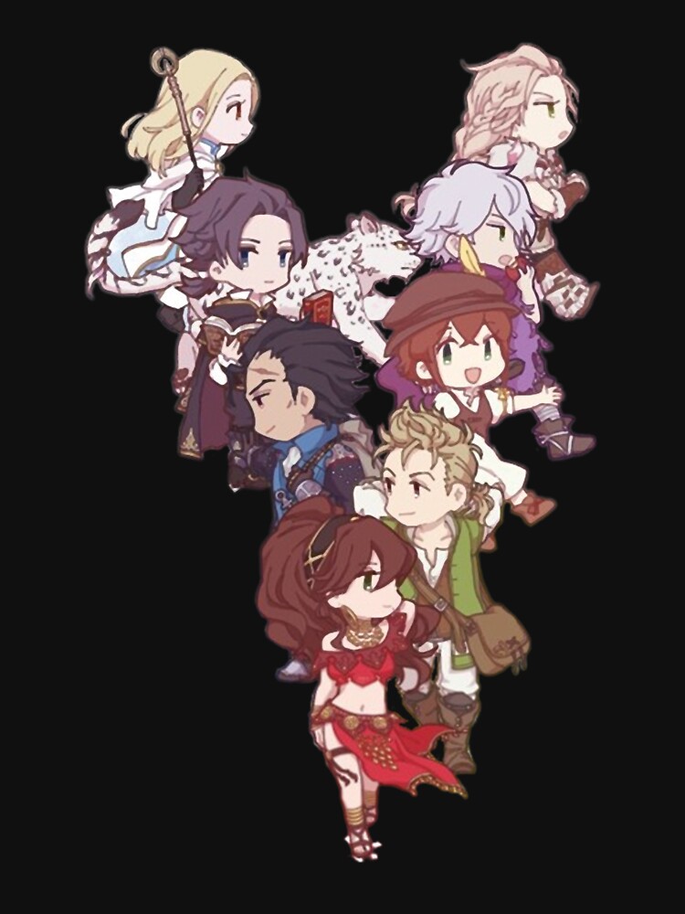 "Octopath Traveler cute characters" Essential T-Shirt for Sale by ...