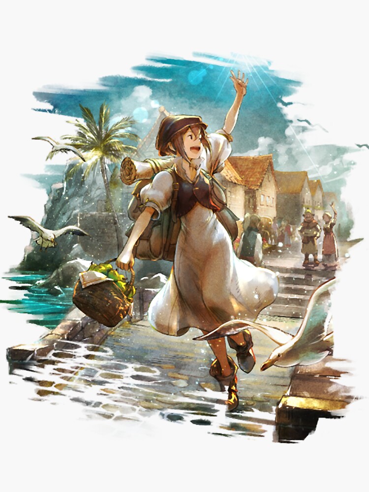 "Octopath Traveler II Agnea" Sticker for Sale by AmbroseBernier | Redbubble