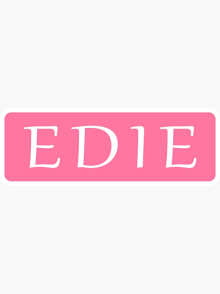 "Edie Girls Name" Sticker for Sale by jeallan | Redbubble