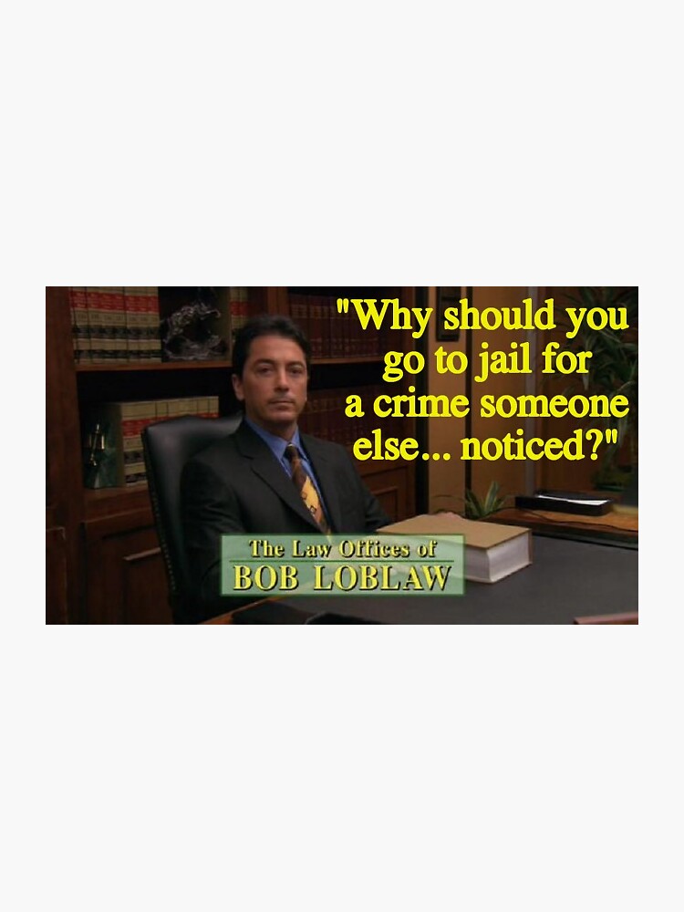"Arrested Development ~ Scott Baio ~ Bob Loblaw" Sticker for Sale by ...
