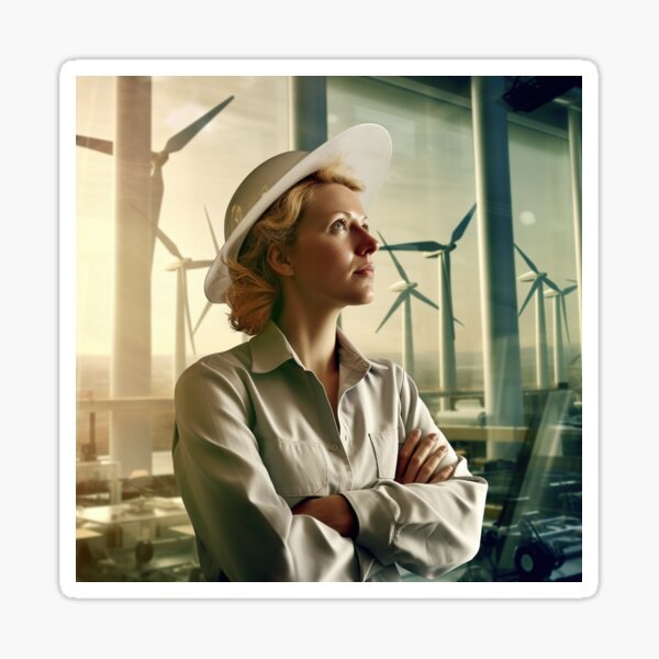 "Renewable Energy Innovator" Sticker for Sale by TheBrainArt | Redbubble