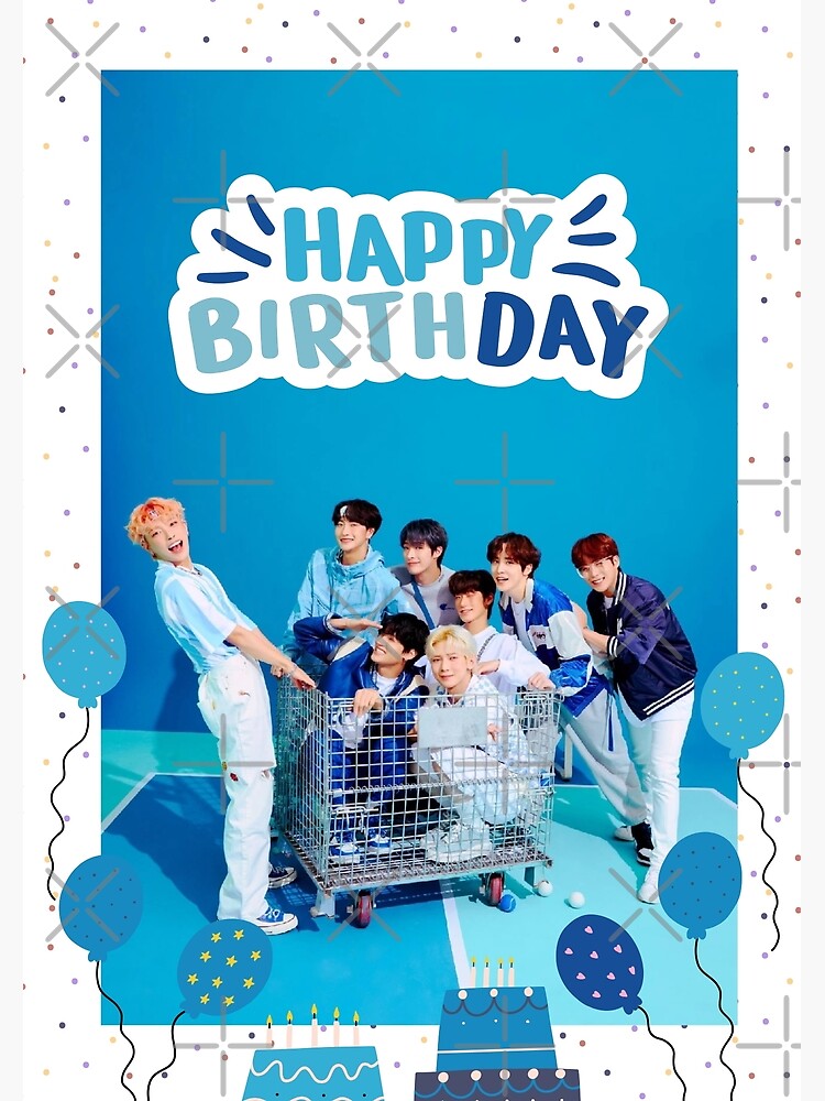 "ATEEZ happy birthday card" Greeting Card for Sale by DearRobin | Redbubble