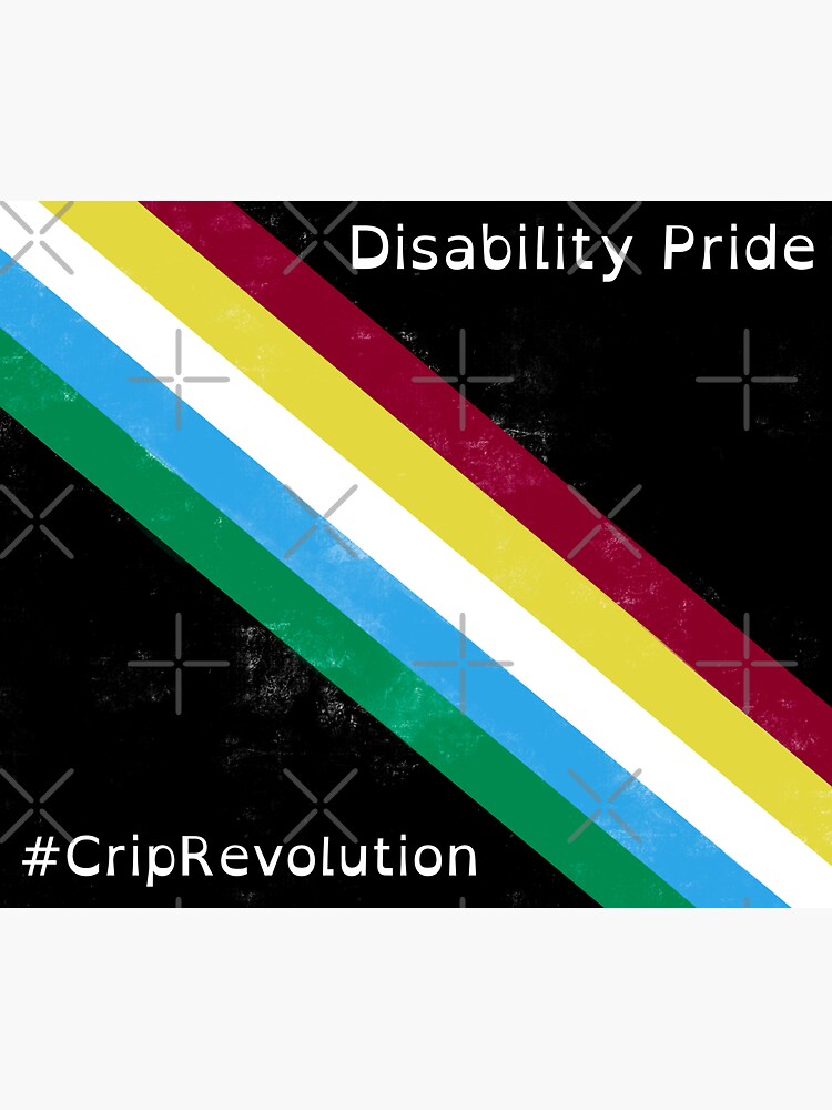 "Disability Pride flag - Disability Pride and CripRevolution " Sticker ...