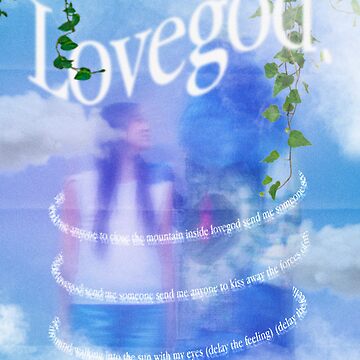 "Lovegod Sarah Kinsley Poster" Sticker for Sale by Kenny K. | Redbubble