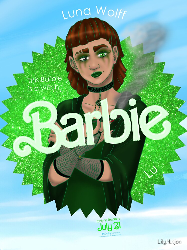 "BARBIE MEME: Luna Wolff - Werewolf Witch OC" Sticker for Sale by ...