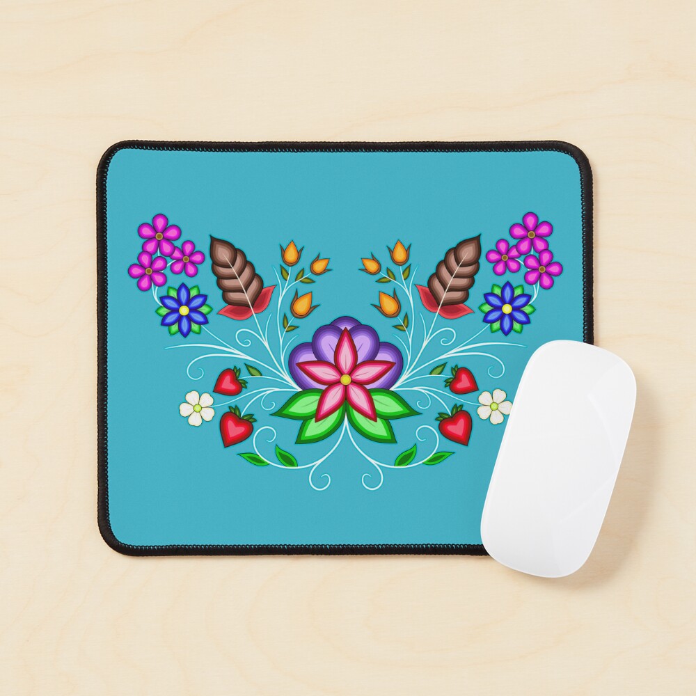 "Turquoise Floral Dreams" Sticker for Sale by ojiberishdsgns | Redbubble
