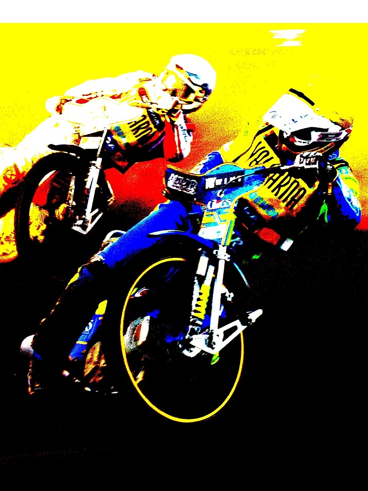 "Speedway Motorcycle Racing Art Poster" T-shirt for Sale by mkkessel ...