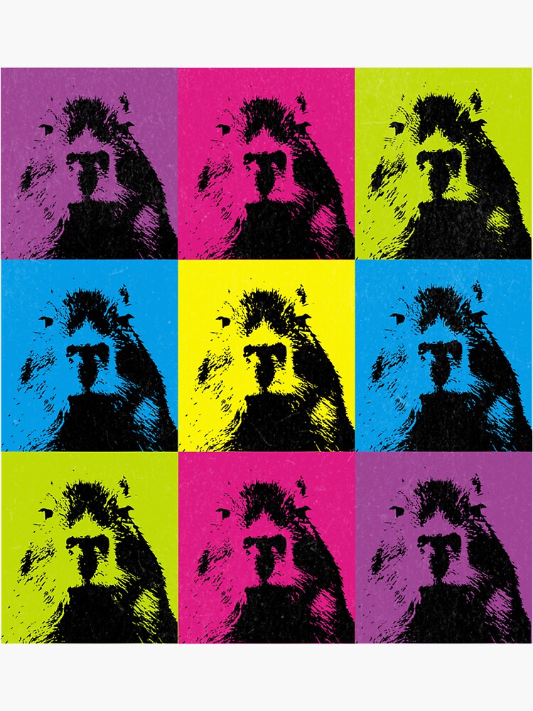 "Retro Pop Art Capybara Illustration" Sticker for Sale by andyzdesigns ...