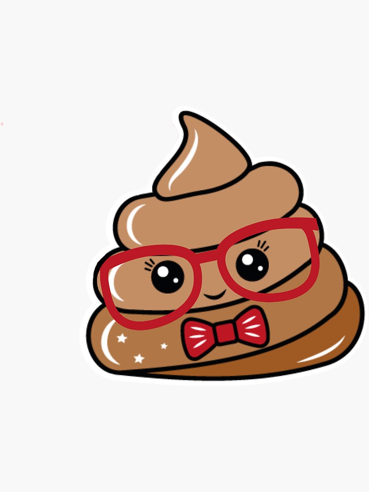 "Kawaii Poop Boy " Sticker for Sale by U-mule | Redbubble