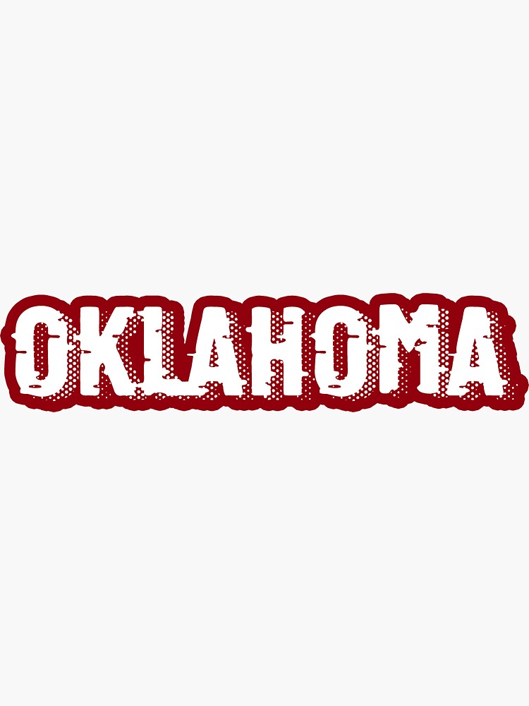 "oklahoma" Sticker for Sale by samanthaedelman | Redbubble
