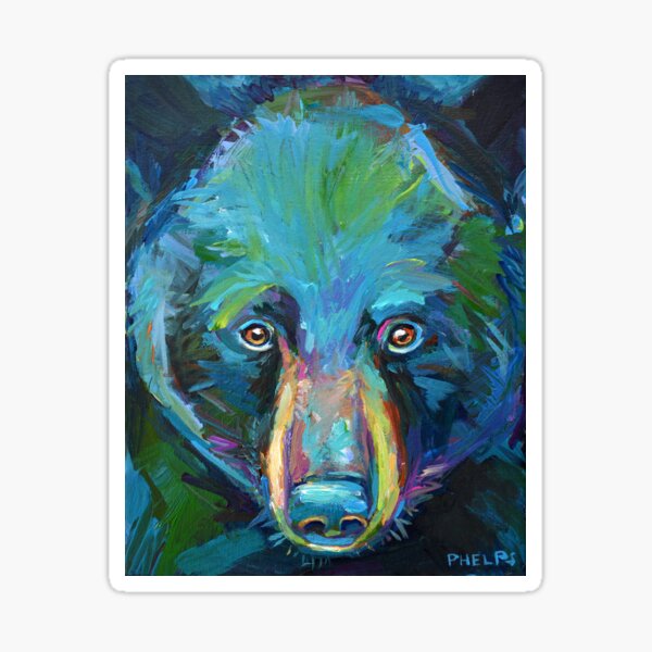 "Bear Spirit" Sticker for Sale by RobertPhelpsArt | Redbubble