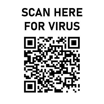 "Scan here for virus rick roll QR code" Poster for Sale by ...