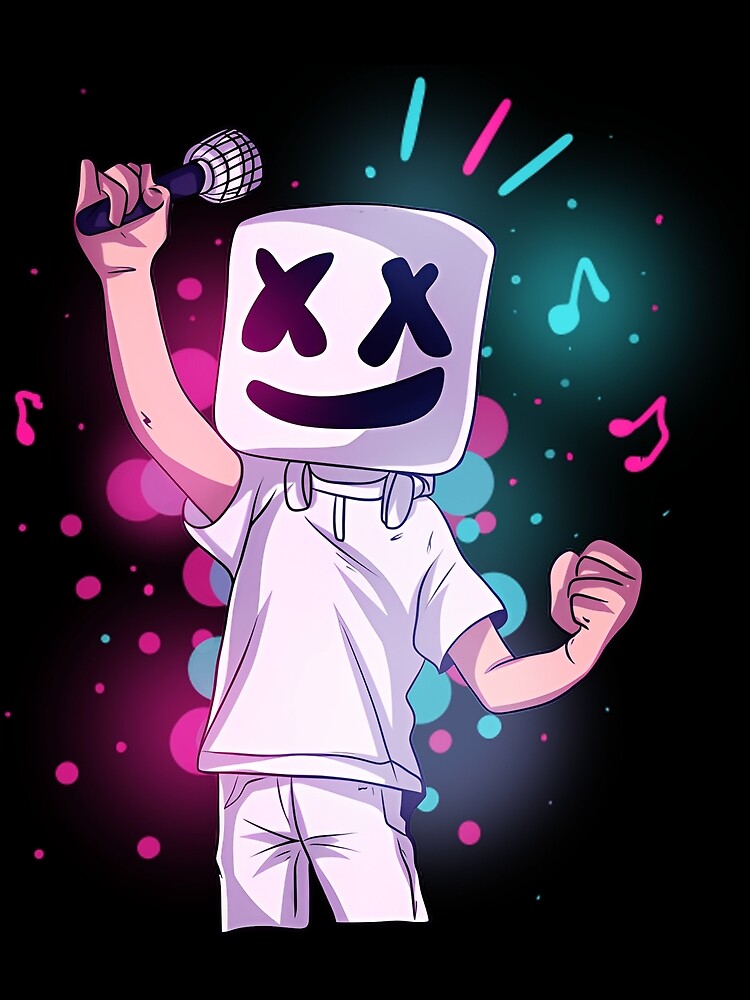 "Marshmello Cartoon Party" Poster for Sale by VWUBoutique | Redbubble