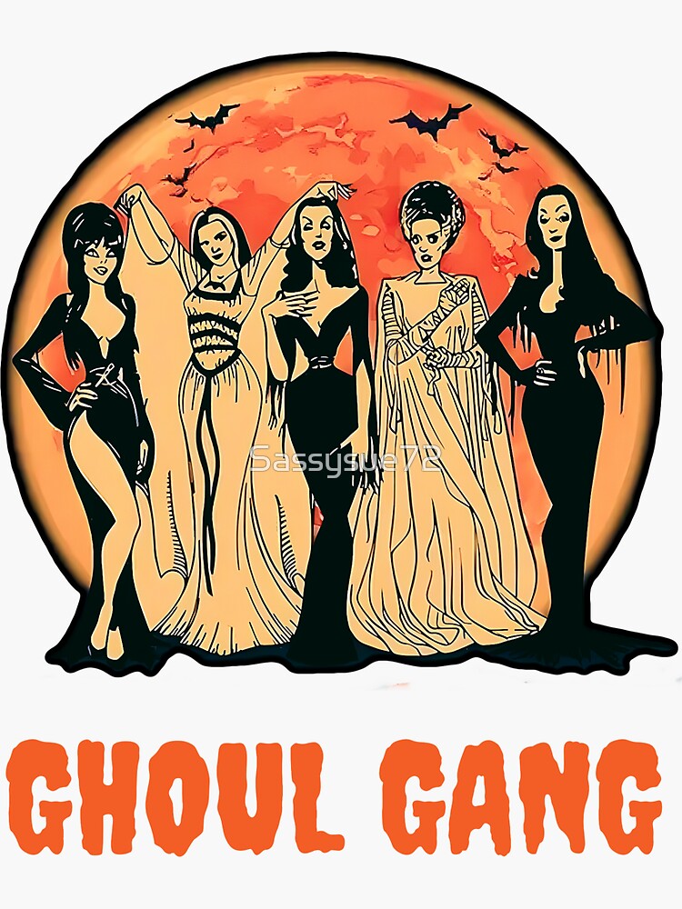 "GHOUL GANG" Sticker for Sale by Sassysue72 | Redbubble