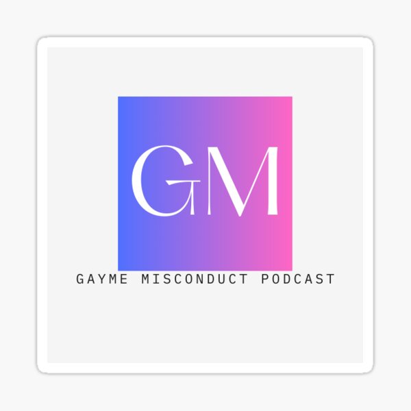 "Bi Pride Gayme Misconduct Logo" Sticker for Sale by Marzy- | Redbubble