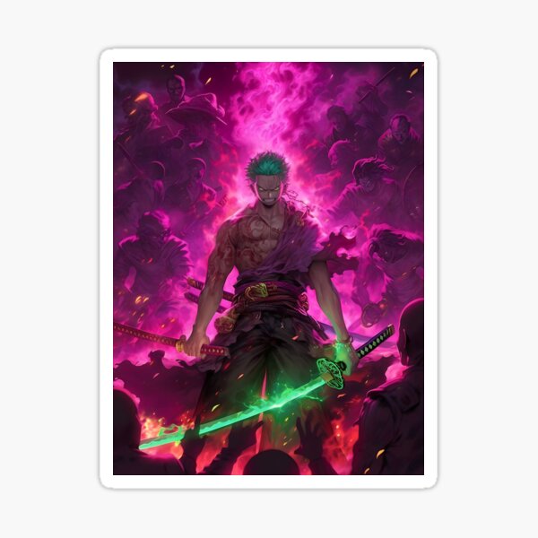 "Roronoa Zoro " Sticker for Sale by Yoichii | Redbubble