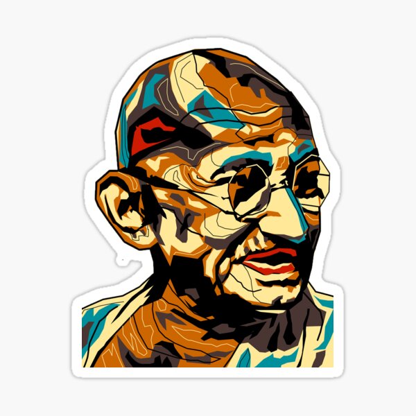 Mahatma Gandhi Stickers | Redbubble