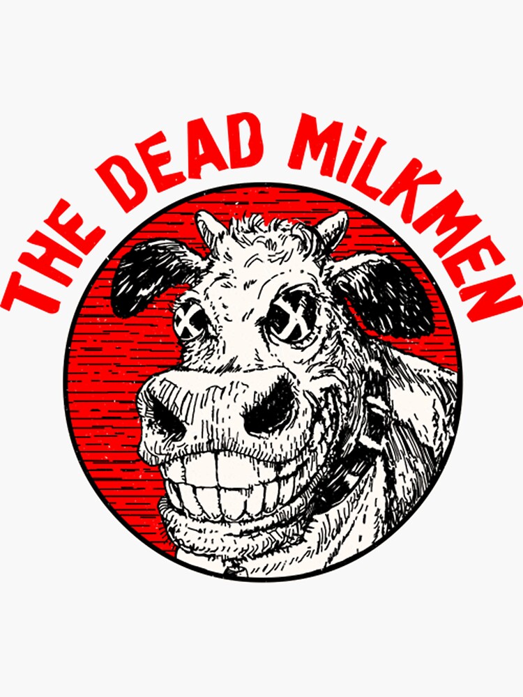 "The Dead Milkmen" Sticker for Sale by FaustinHuot | Redbubble
