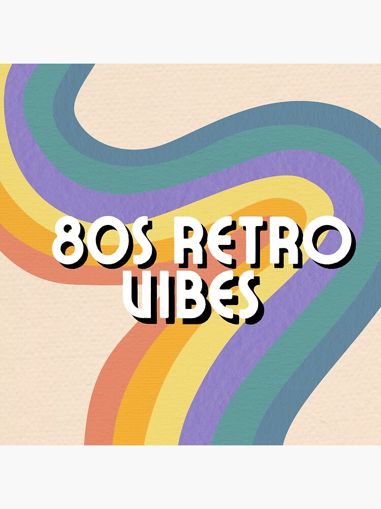 "80s Retro Vibes" Sticker for Sale by AJTEESTUDIO | Redbubble