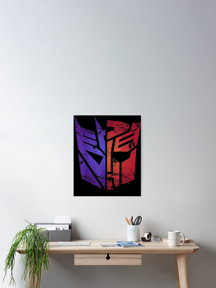 "Transformers Decepticon Autobot Split" Poster for Sale by ...