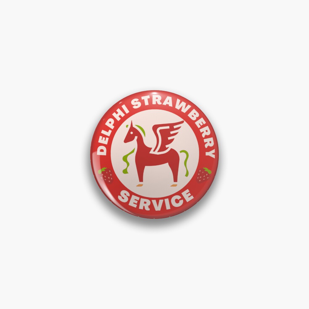 "Delphi Strawberry Service" Sticker for Sale by KaraDunbar | Redbubble