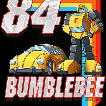 "Transformers Bumblebee 84 Retro Rainbow Stripe" Sticker for Sale by ...