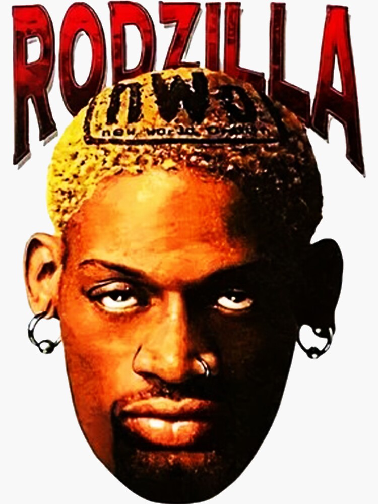 "Dennis Rodman Rodzilla" Sticker for Sale by mendezromao | Redbubble