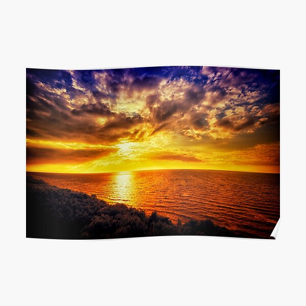 "baltic sea sunset" Poster for Sale by petergozdek | Redbubble