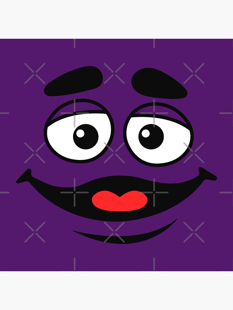 "Grimace face" Sticker for Sale by FASLab | Redbubble