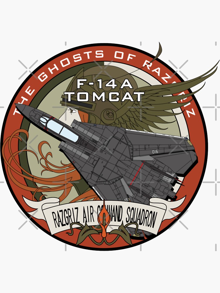 "Ace Combat F-14A Tomcat Razgriz Squadron" Sticker for Sale by YogaGear ...