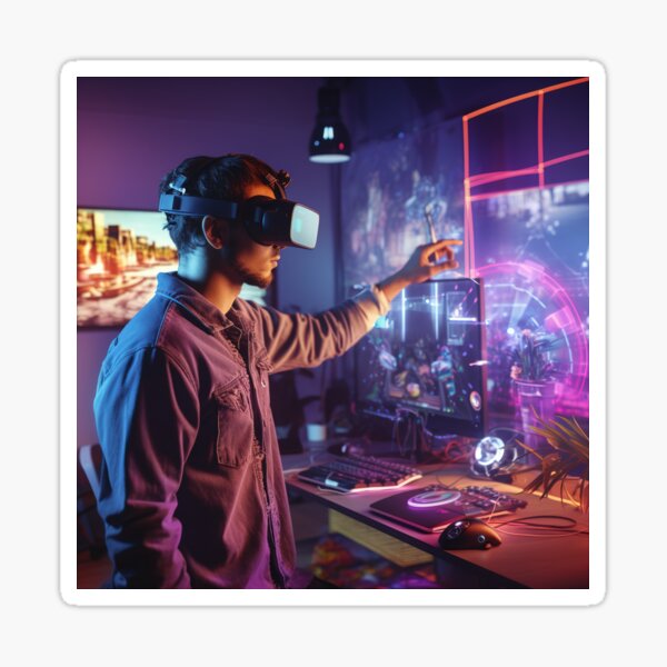 "Artist of Immersive Creations in Virtual Reality (VR)" Sticker for ...