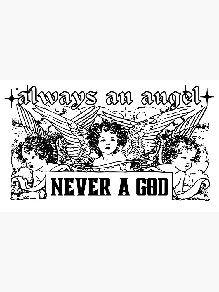 "Boygenius - Always an Angel, Never a God" Poster for Sale by ...